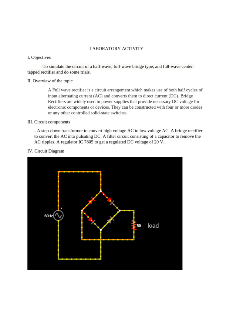 ECE Bridge Rectifier | PDF