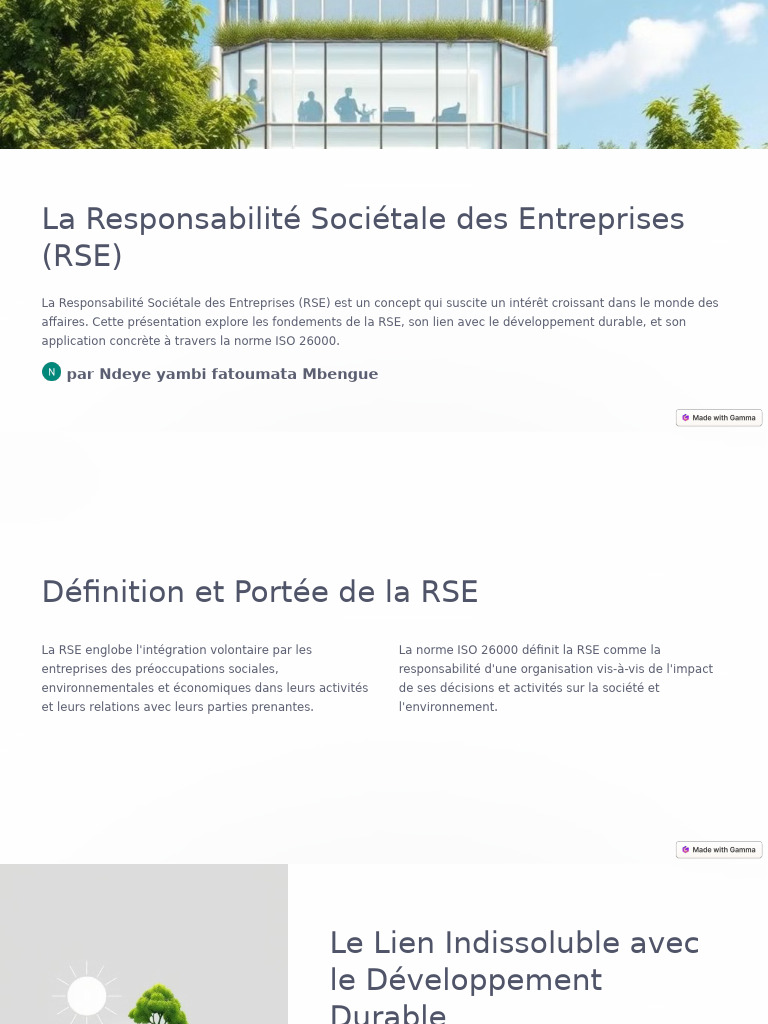 Comprendre la Responsabilité Sociétale des Entreprises | PDF ...