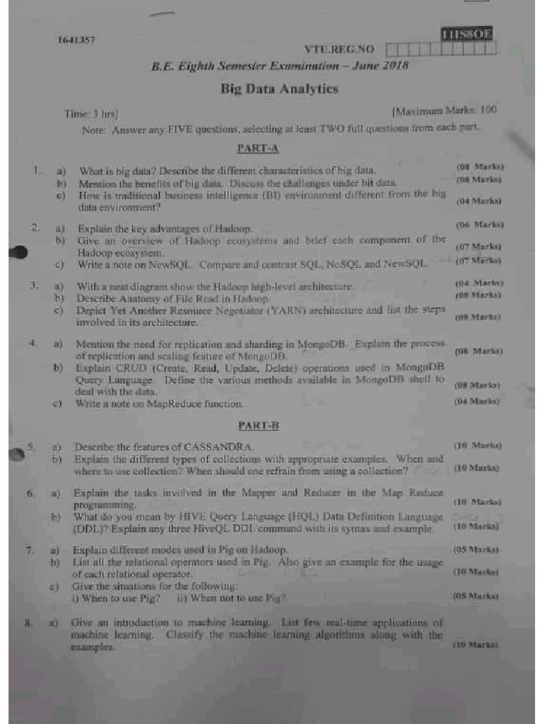 Bda Question Papers | PDF