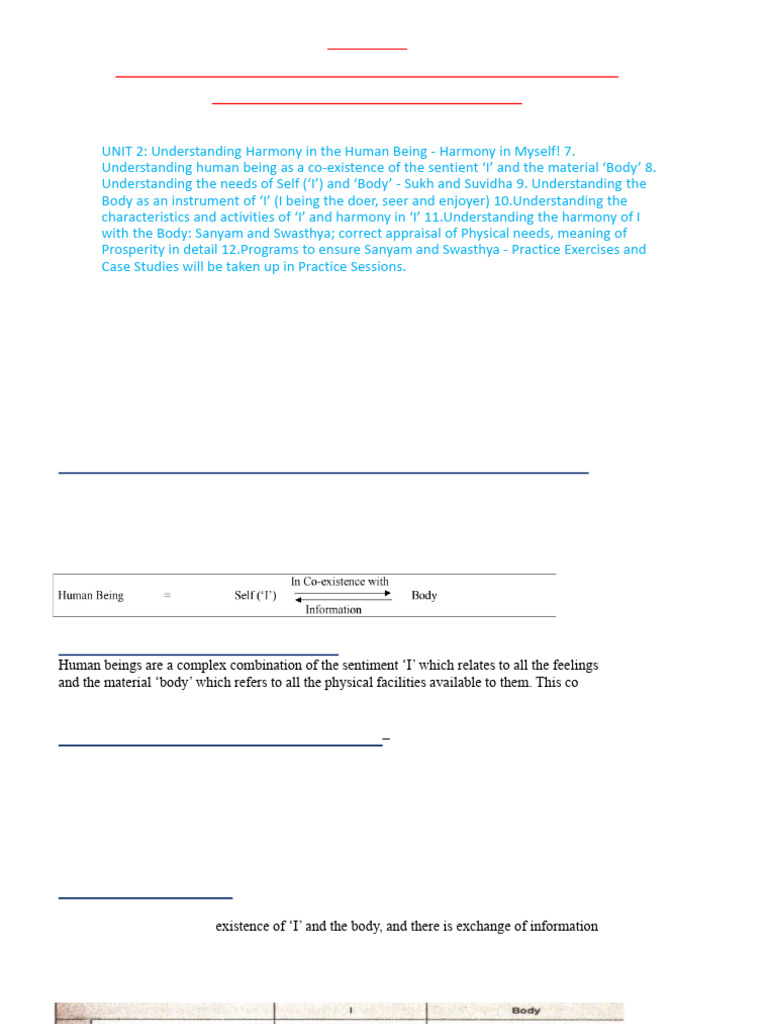 Unit 2_uhv | PDF | Senses | Perception