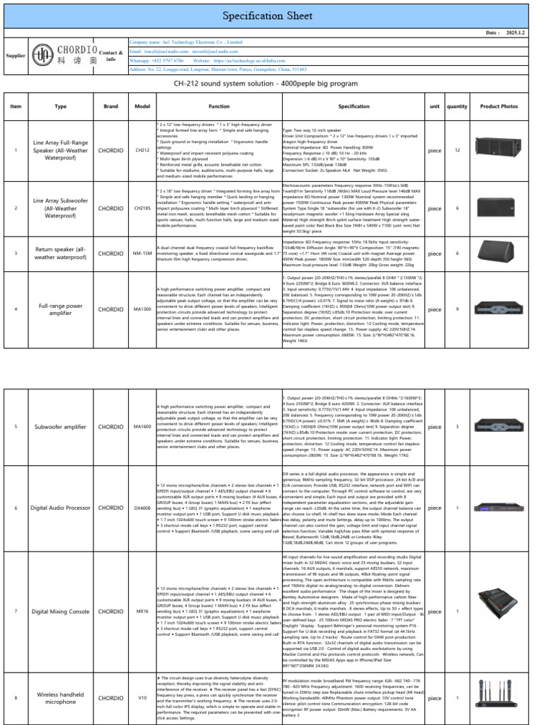 CH-212 sound system solution specification sheet - 4000peple big concert(2025-01-02 00_03_10 ...