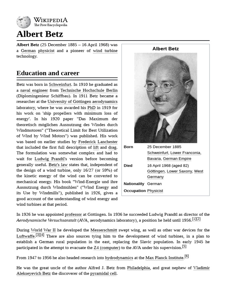 Albert_Betz | PDF | Fluid Dynamics | Aerodynamics