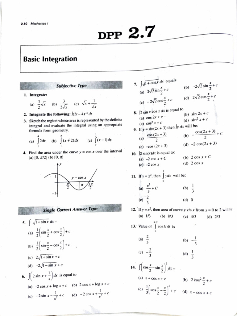Basic Maths Calculus Class 11 | PDF | Integral | Trigonometric Functions