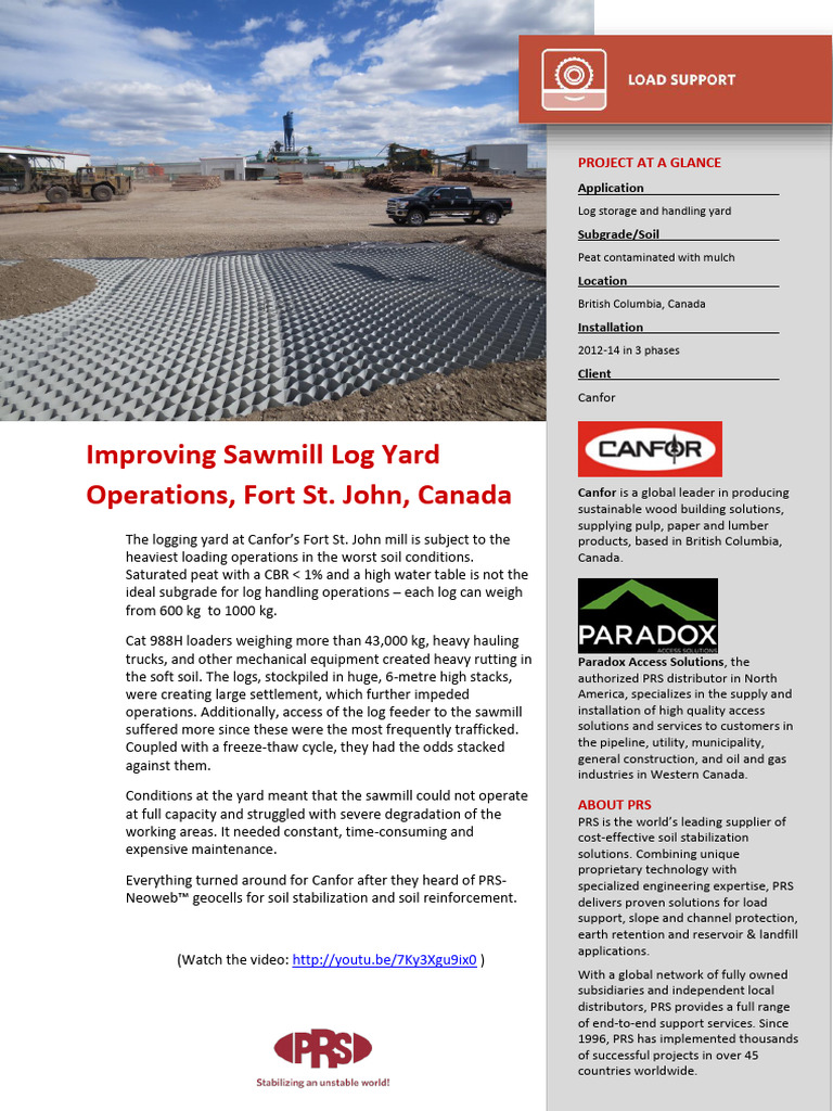 LS - Canfor Logyard Stabilization - Canada | PDF | Natural Materials