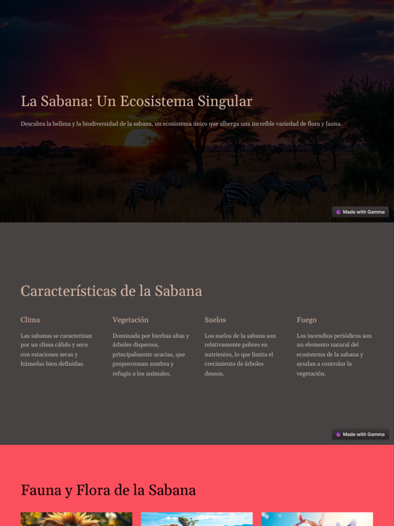 La Sabana | PDF | Sabana | Biodiversidad