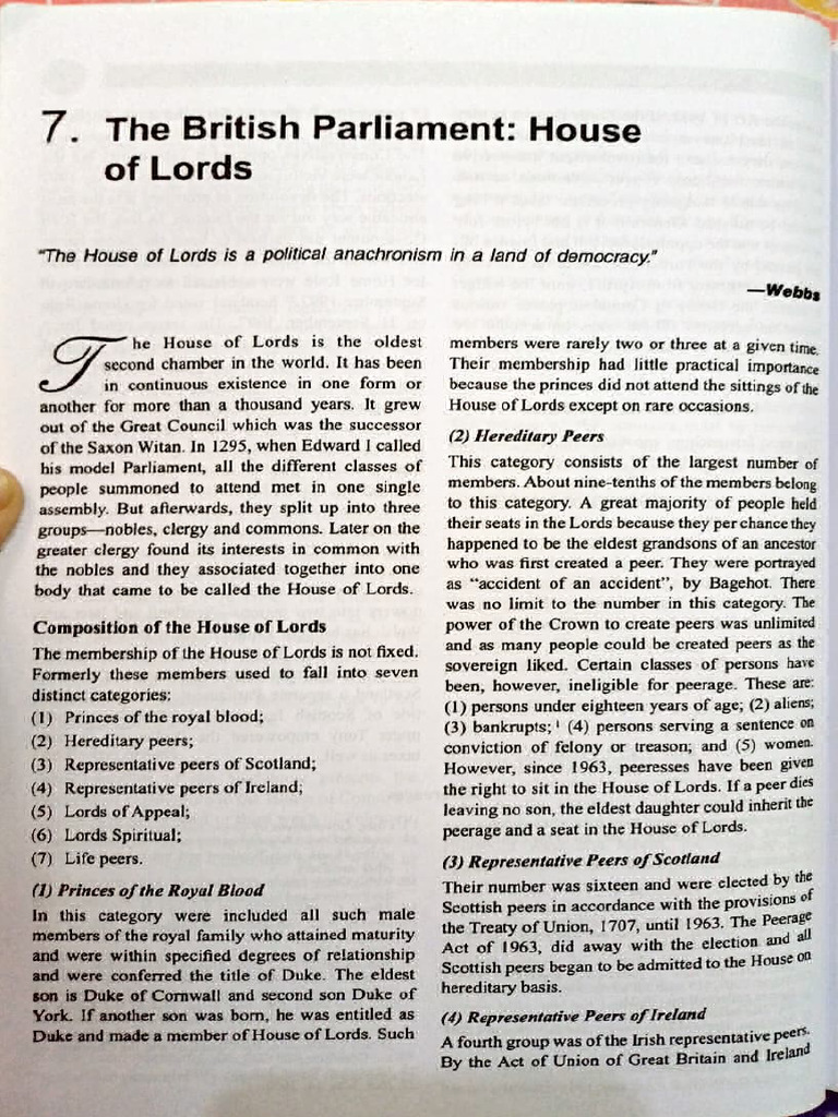 Hoise of Lords, The British Judiciary GREAT BRITAIN | PDF | House Of ...