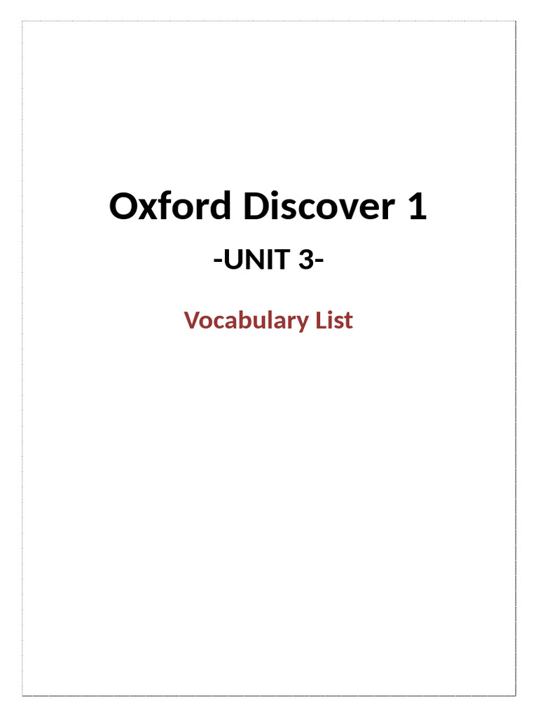 Vocabulary for Unit 3: Colors & Nature | PDF | Adjective | Linguistic ...