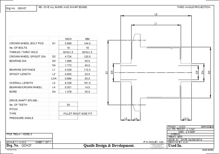 Tesla Differential Locker QDH2T | PDF