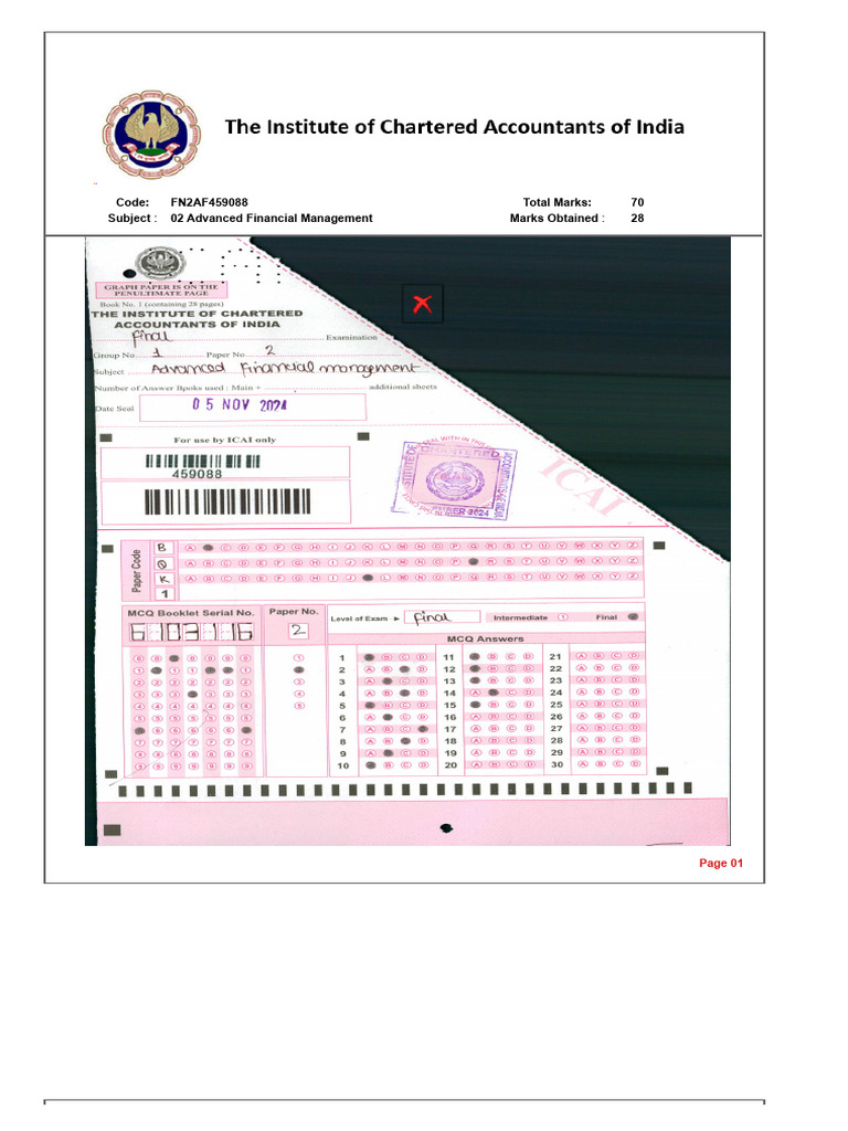 DM - Answersheet | PDF