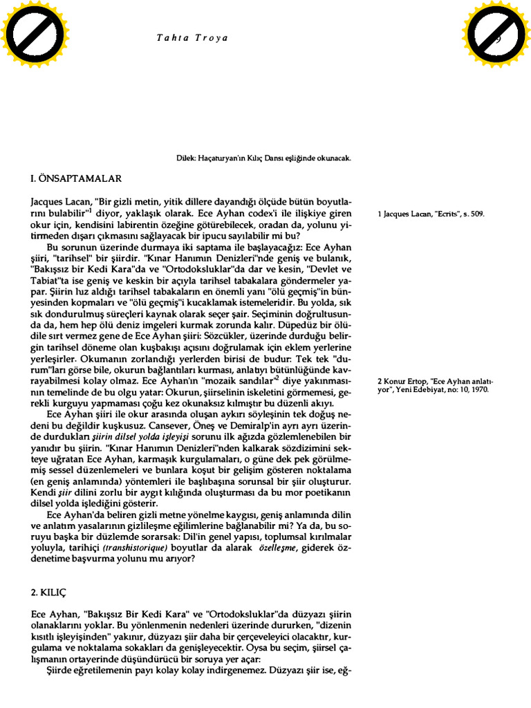 Tahta Troya-Enis Batur | PDF