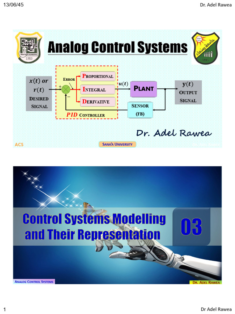 3 Analog Control Systems Concept of Transfer Function Chapter 3 | PDF | Algebra | Mathematical ...