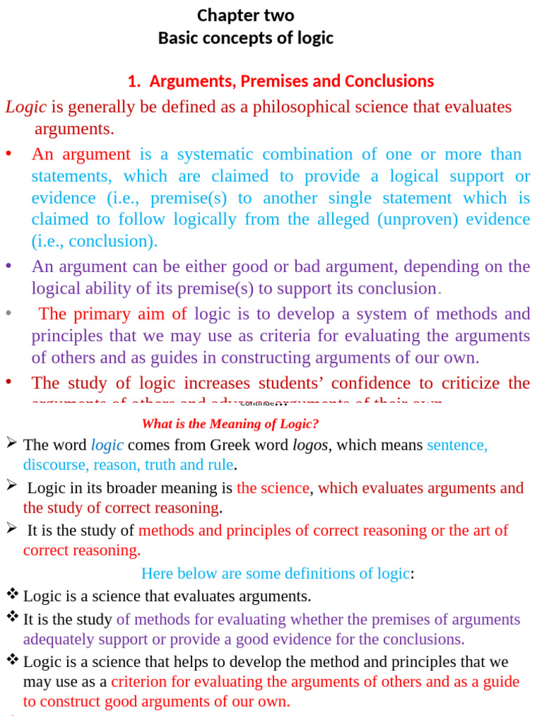 Chapter Two Logic and Critical Thinking | PDF | Argument | Deductive Reasoning