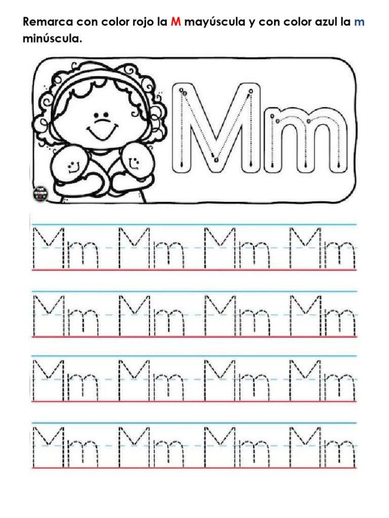 Actividades educativas con M y m | PDF