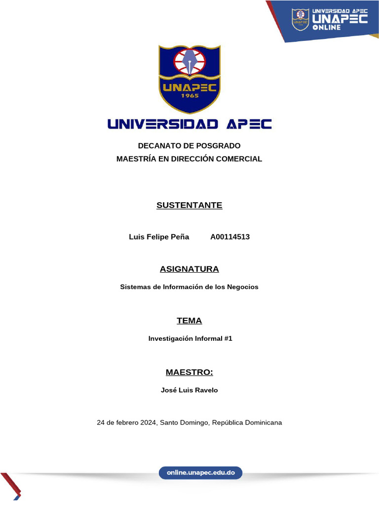 Investigación Informal #1 | PDF | Hardware de la computadora | Periférico