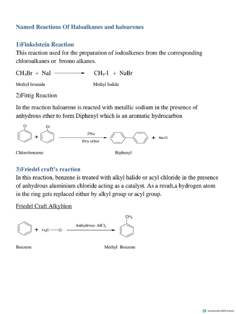 Organic Name Reactions | PDF