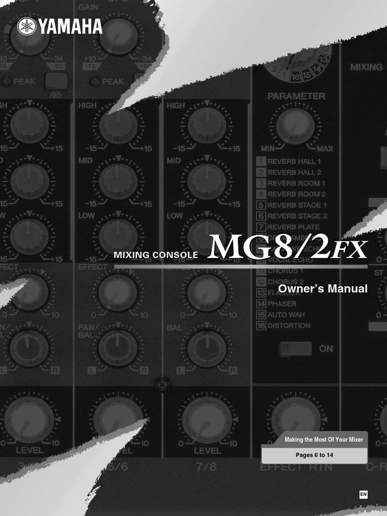 Mg8_2fxe (Owner's Manual - Yamaha CT 120 12-Channel Professional Audio Mixer) | PDF | Amplifier ...