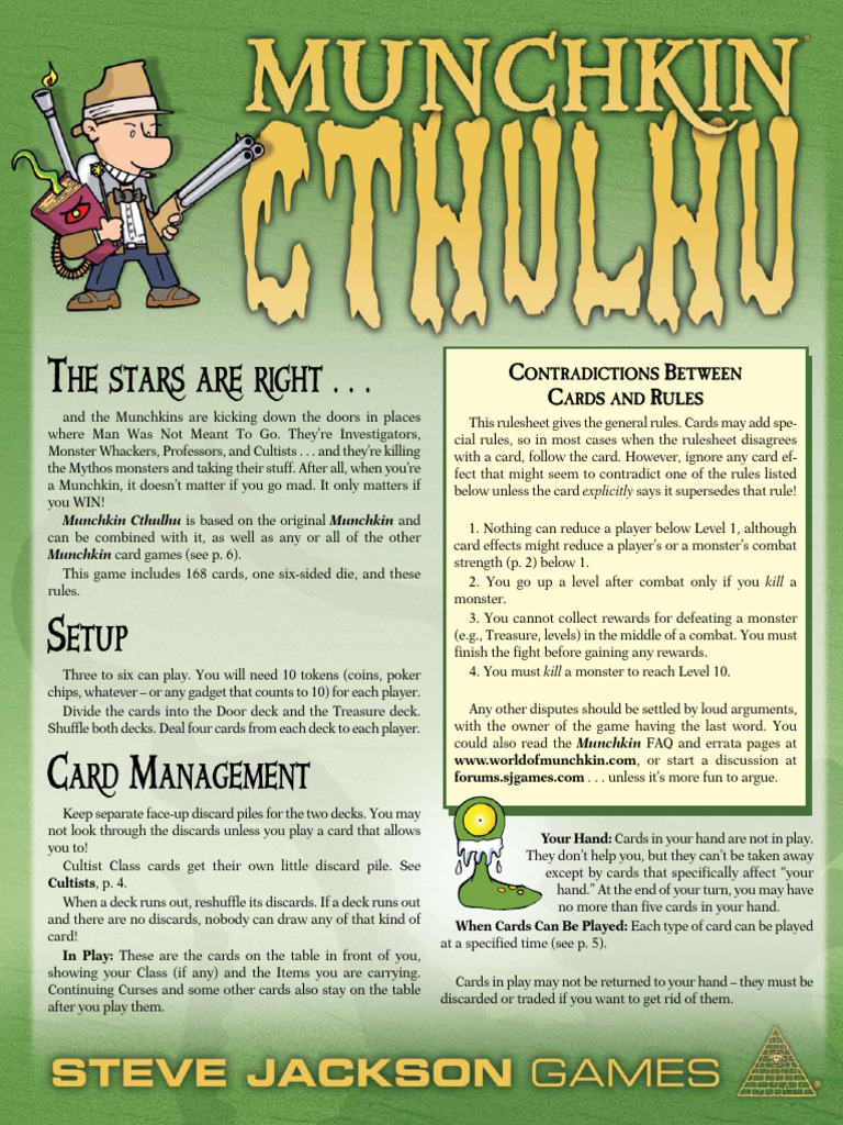 Cthulhu Rules | PDF | Tabletop Games | Card Games