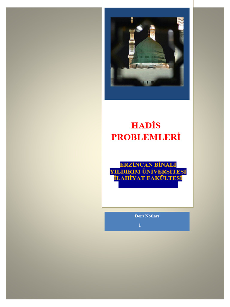 Hadis Problemleri (Ders Notları) | PDF