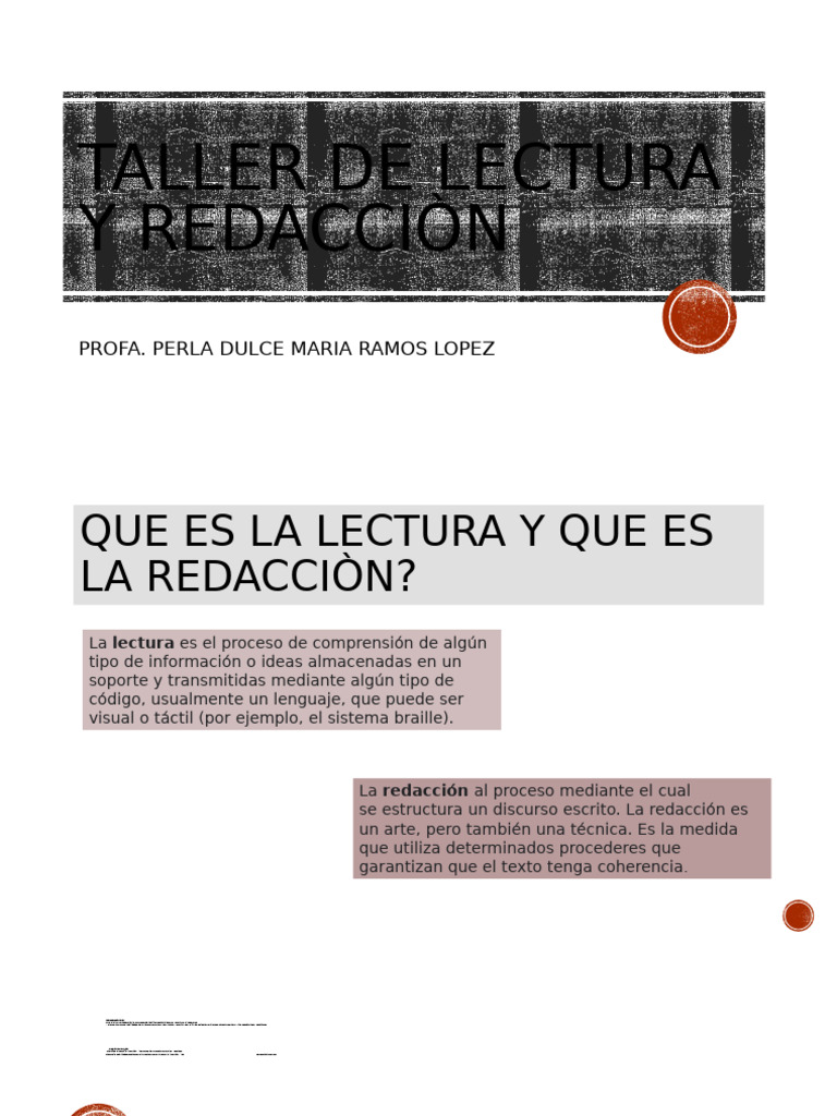 Taller de Lectura y Redacción Efectiva | PDF