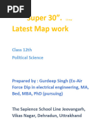 Class 12 Political Science Map Questions | PDF | Indian National ...