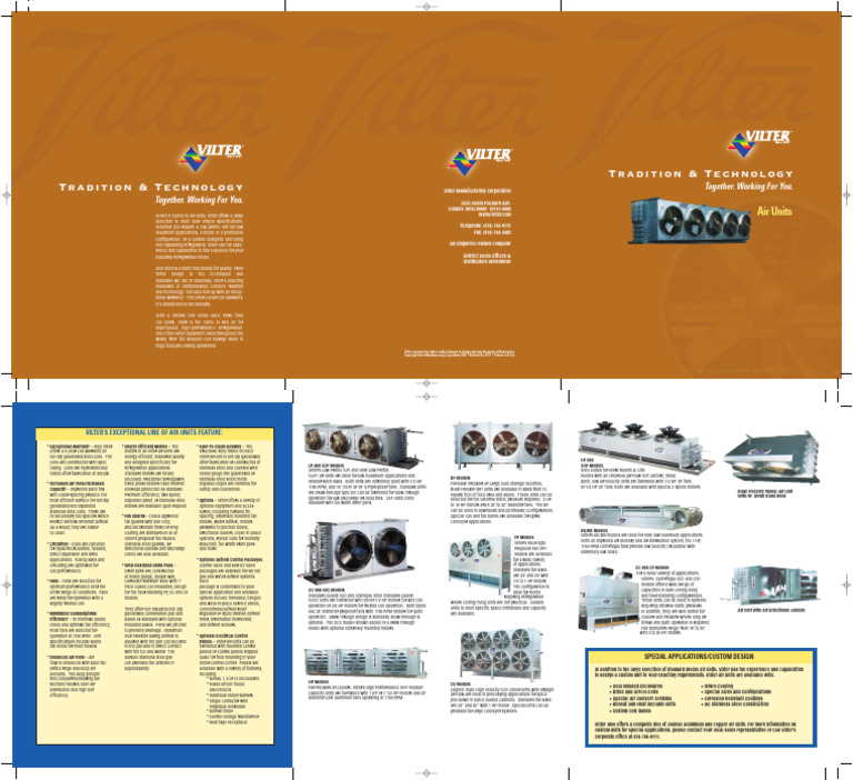 VILTER Air-Units | PDF | Refrigerator | Sheet Metal