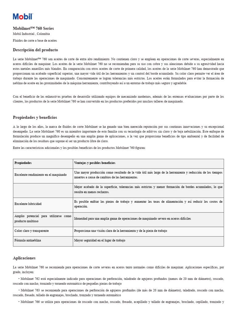 GL XX Mobilmet 760 Series | PDF | Perforación | Perforar