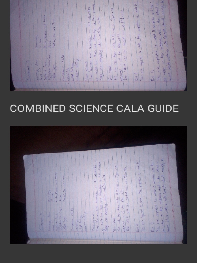 Combined Science Cala Component d | PDF