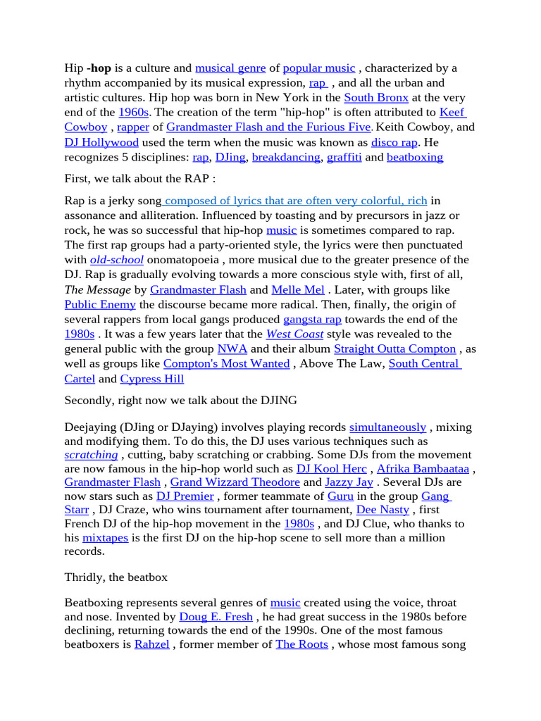 Hip | PDF | Hip Hop Music | Disc Jockey