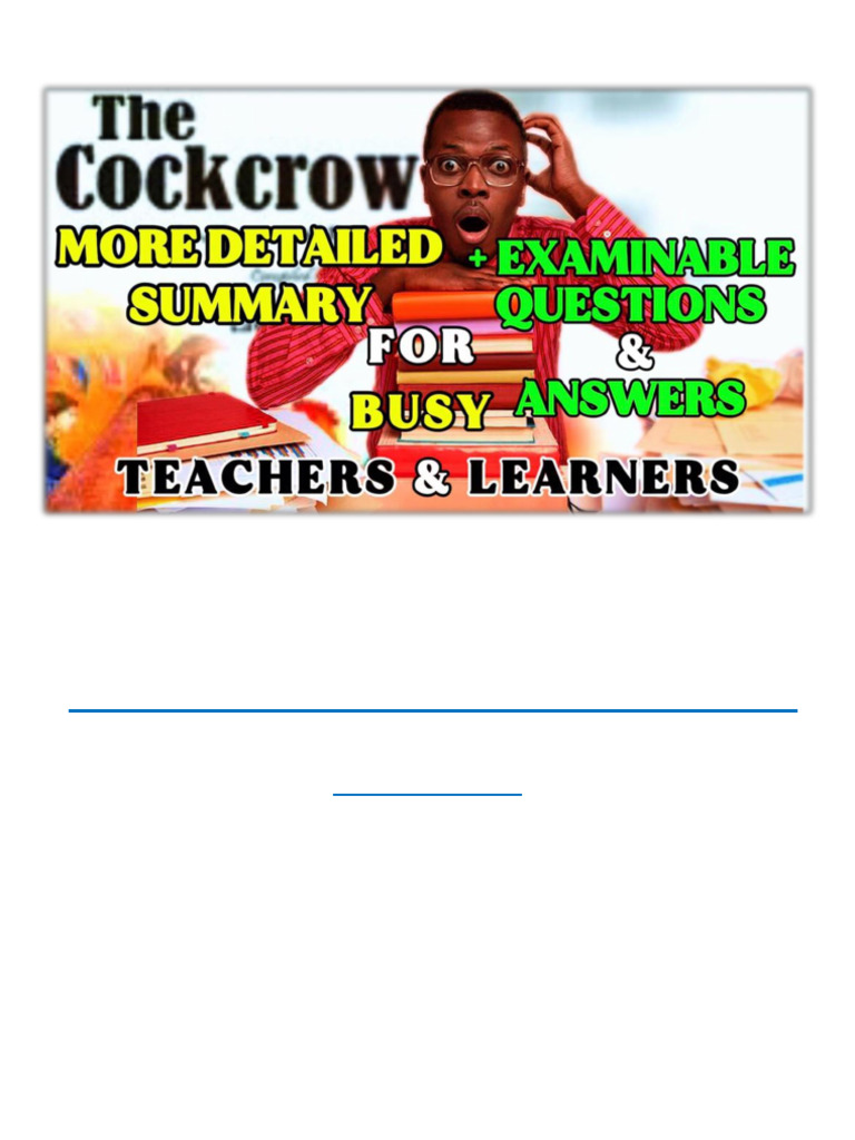 Cockcrow Literature: Key Stories & Insights | PDF