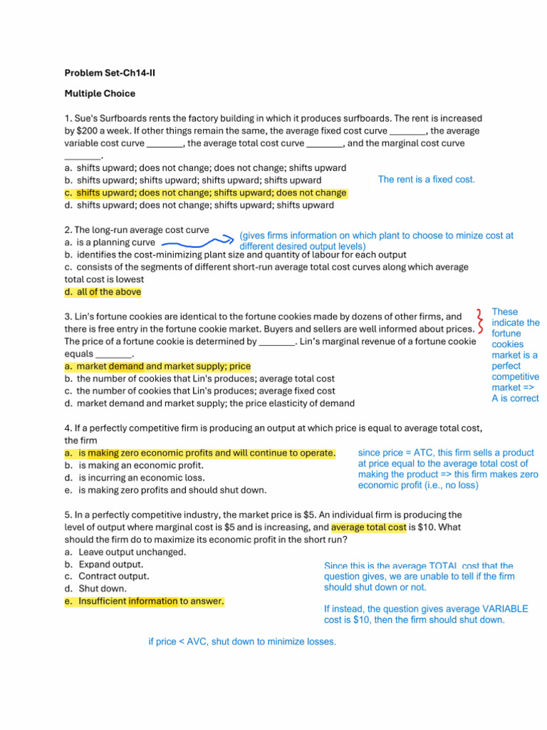 Ch14-Ii - TUTORIAL NOTES | PDF