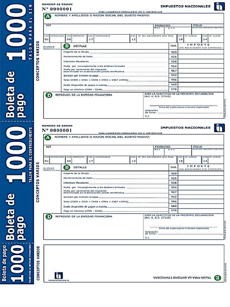 BOLETA 1000 | PDF