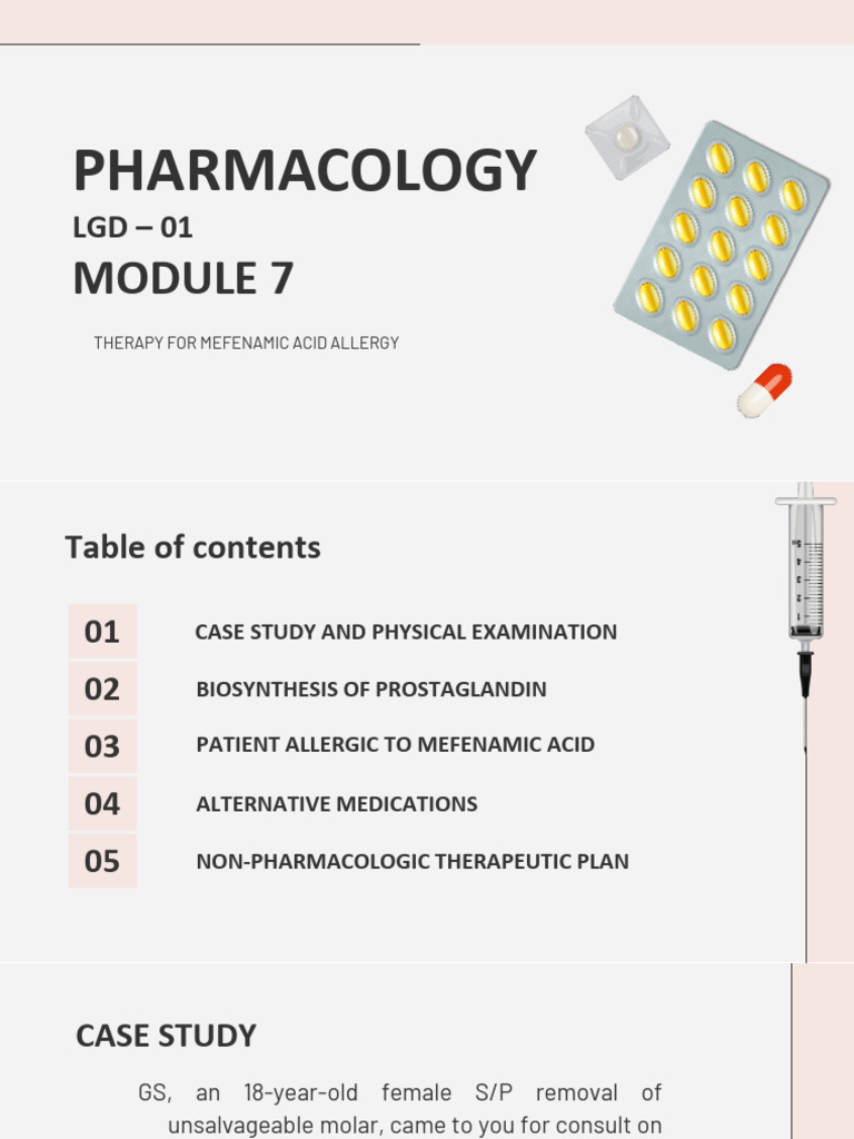 Pharmacology LGD 1 Module 7 | PDF | Allergy | Health Care