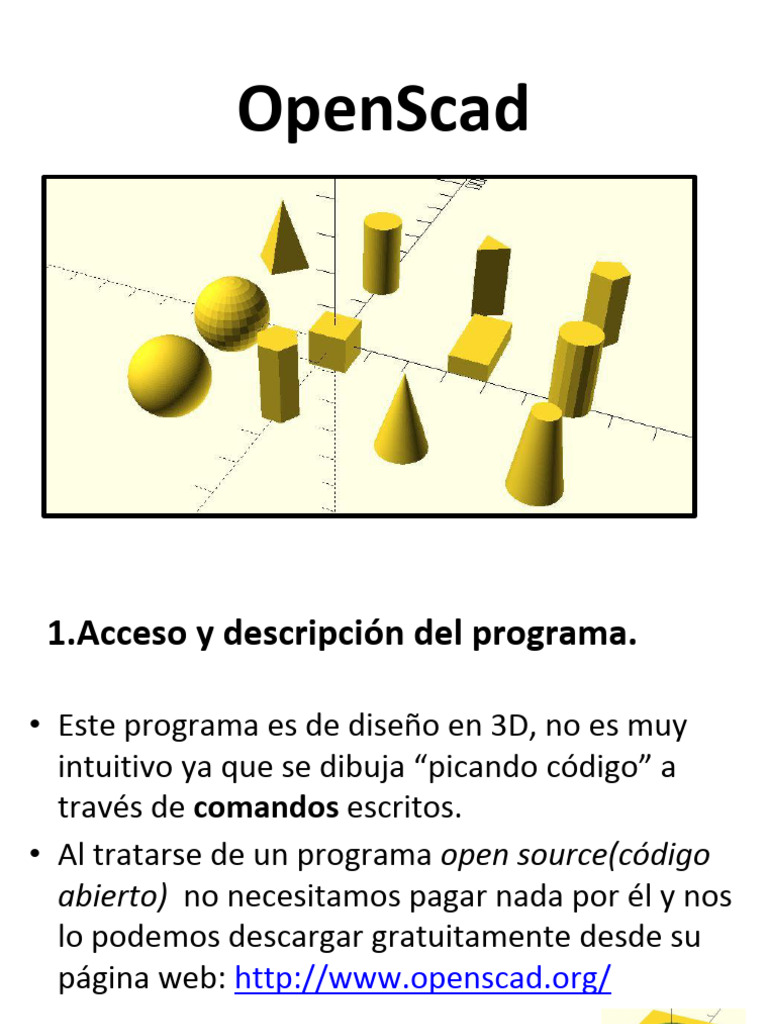 BLOQUE 2 Resumen OpenScad 4 | PDF | Programa de computadora | Programación