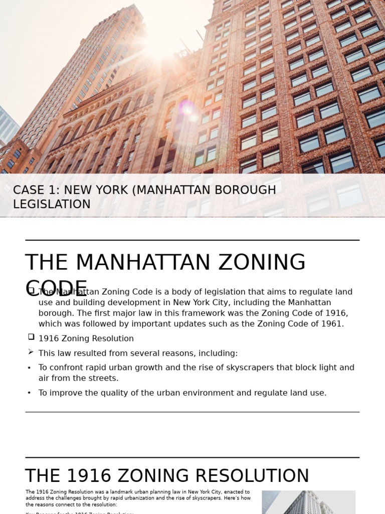 Manhattan Zoning Code Overview | PDF | Zoning | Mixed Use Development