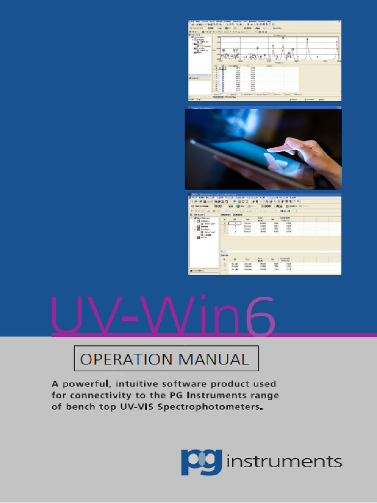 Microsoft Word - UVWIN6 SoftWare Operation Manual | PDF ...