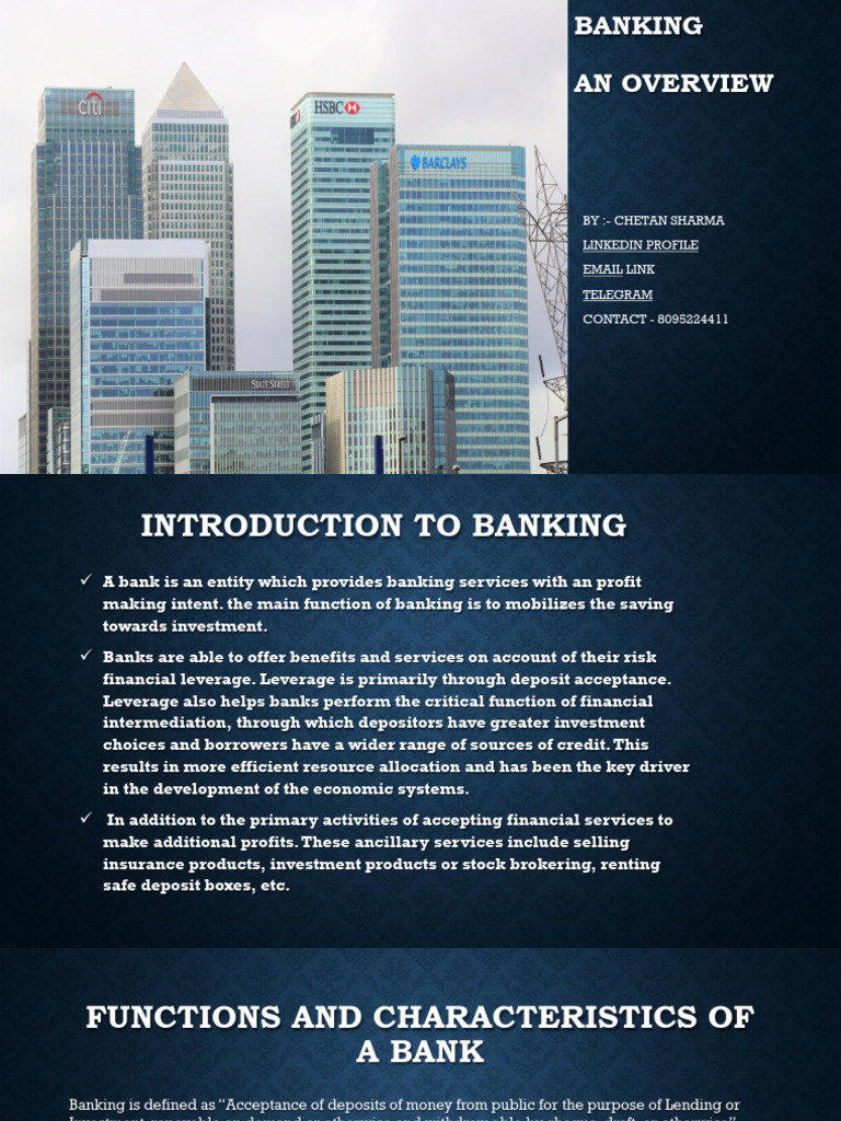Introduction To Banking | PDF | Banks | Central Banks