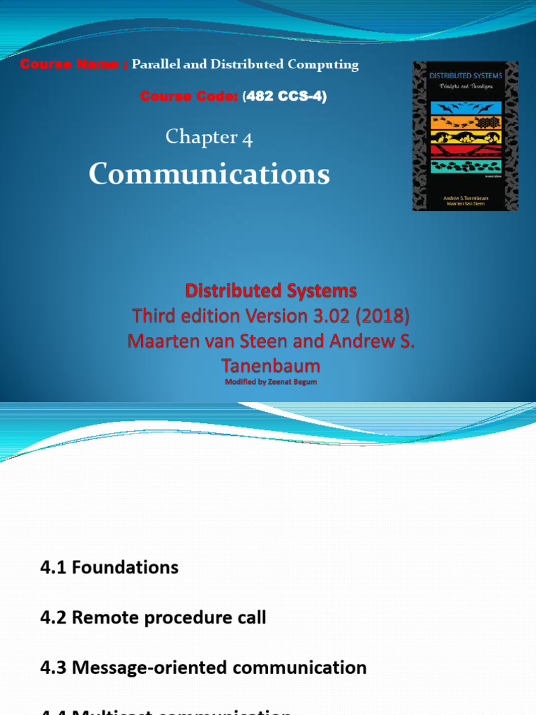 Chapter 4 Communications | PDF | Multicast | Computer Network
