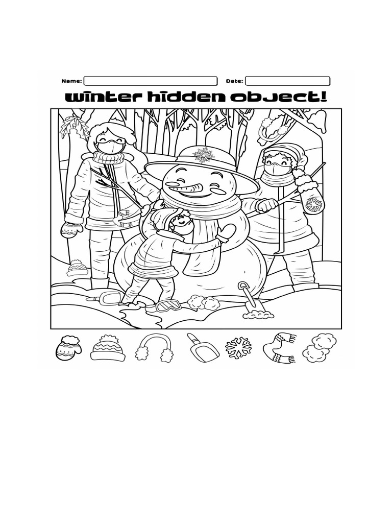 Printablee.com Winter Hidden Picture Worksheets Printablen 12113.Jpg | PDF