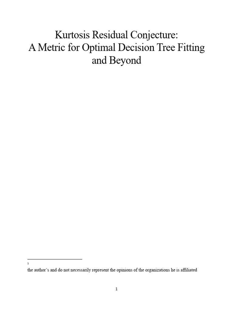 Bianco kurtoza | PDF | Errors And Residuals | Statistics