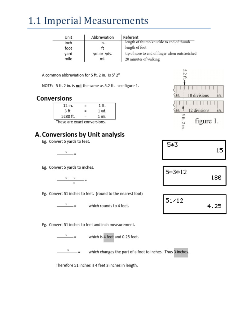 1.1 To 1.3 Math 10c Completed Notes and Assignments | PDF | Foot (Unit ...