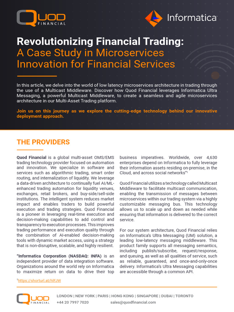 Whitepaper Design Case Study Informatica July 25 2023 | PDF | Multicast | Computer Network