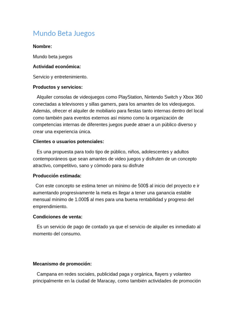 Mundo Beta Juegos | PDF