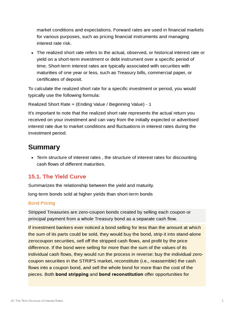 15 The Term Structure of Interest Rates 2 | PDF | Bonds (Finance ...