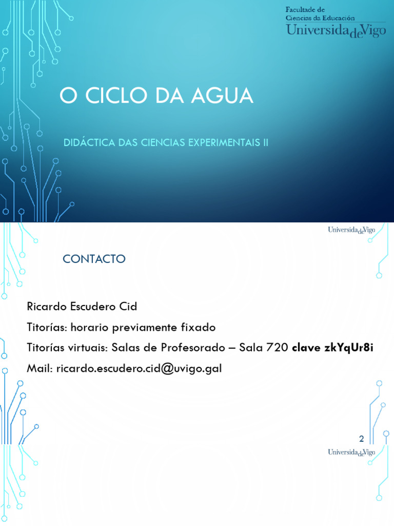 1 O ciclo da auga | PDF