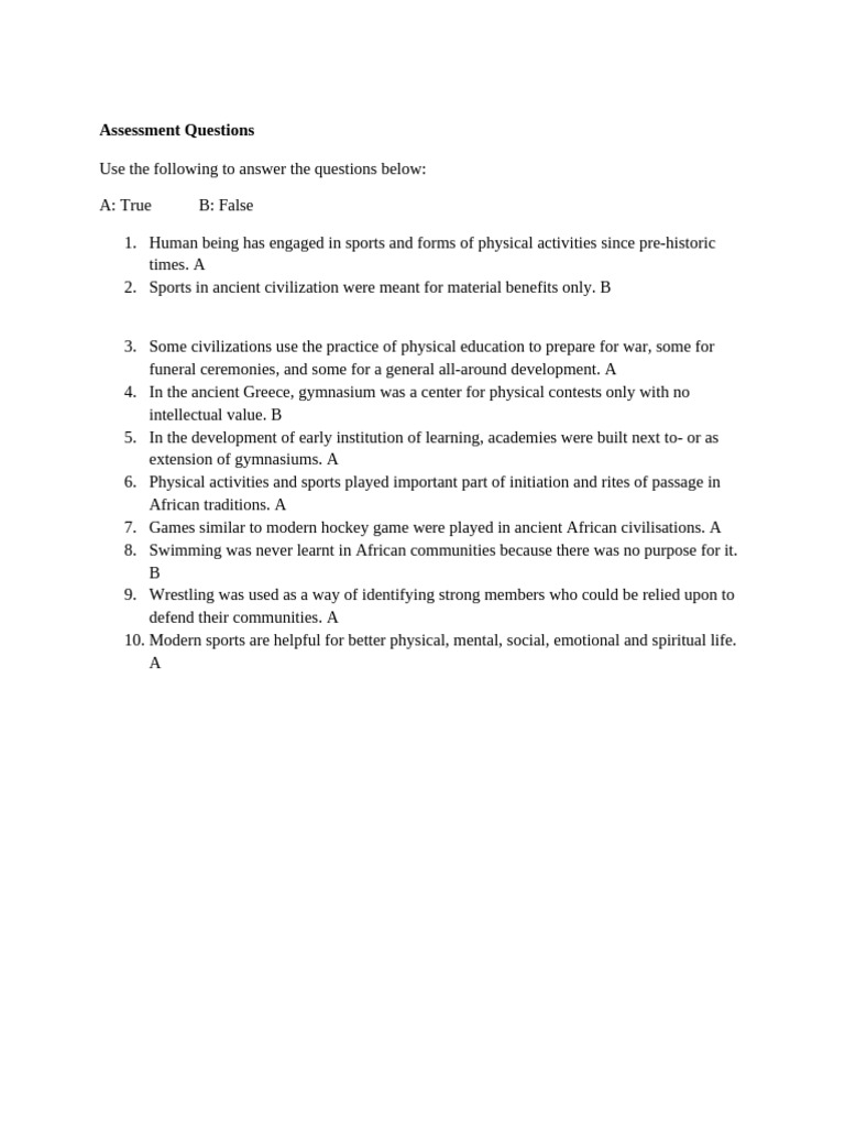 Assessment Questions TO UPLOAD | PDF