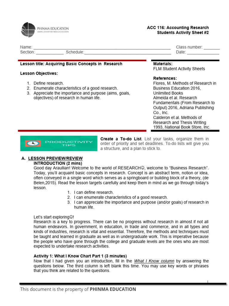 SAS#2-ACC 116 | PDF | Knowledge | Scientific Method