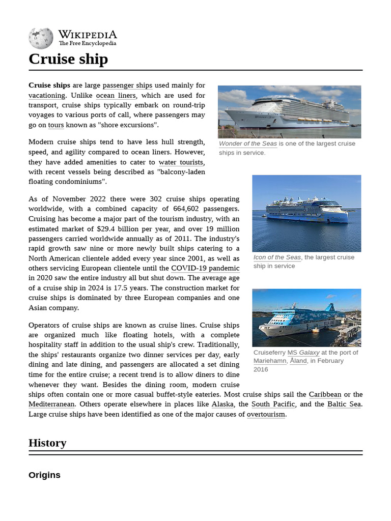 Cruise_ship | PDF | Cruise Ship | Ocean Liners