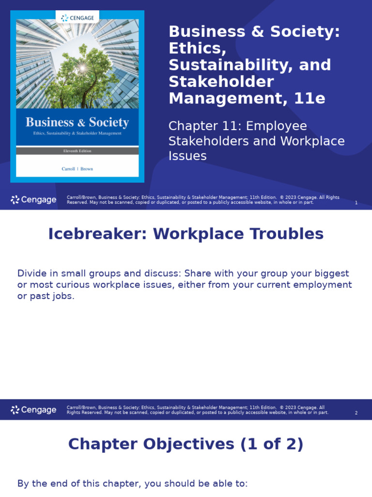 Employee Stakeholders & Workplace Issues | PDF | Employment | At Will ...