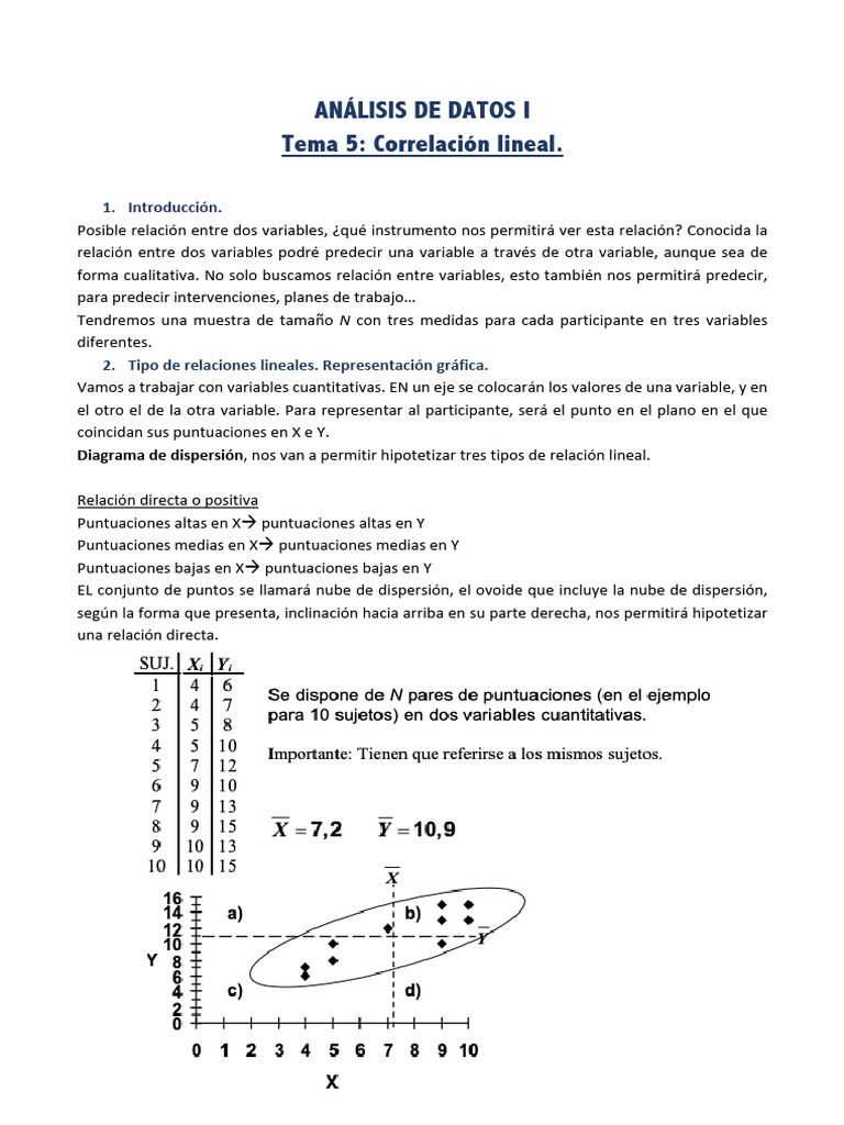 ADI - Tema 5 | PDF | Dispersión estadística | Análisis estadístico