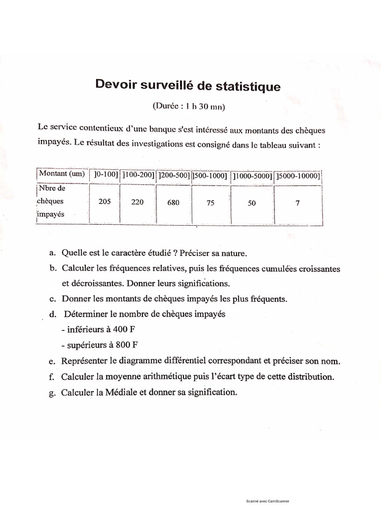 Statistique | PDF